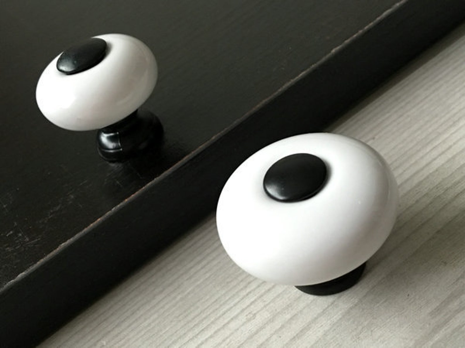 Small Knob White Knobs Dresser Knob Ceramic Kitchen Cabinet - Etsy