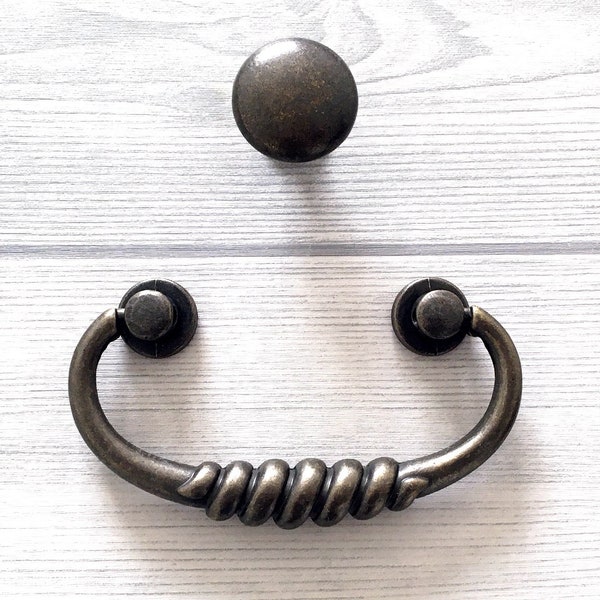 Dresser Drawer Drop Handles - Etsy