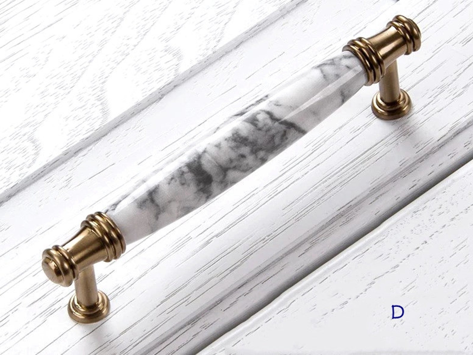 3.75 5 Marble Look Cabinet Pull Handles Knobs | Etsy