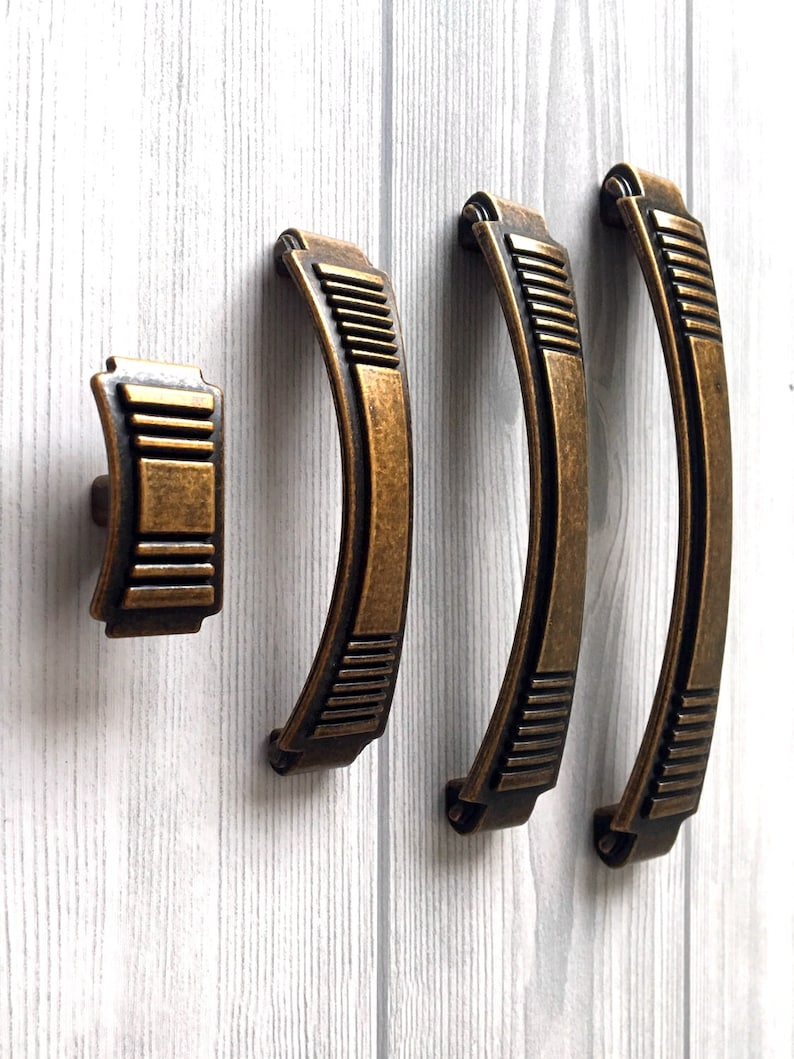 3.75 5 6.25 Vintage Look Cabinet Handles | Etsy