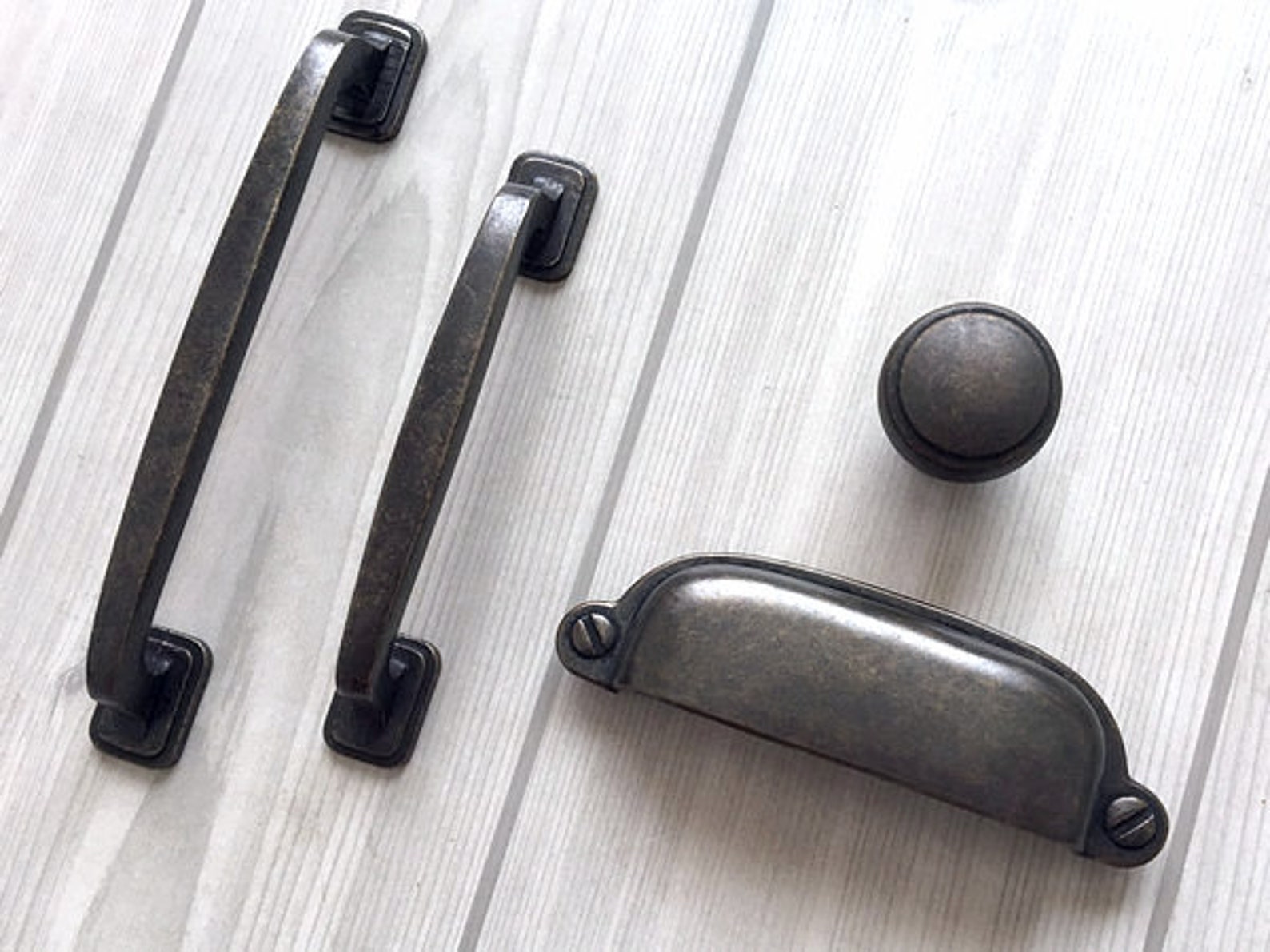 3.5 3.75 5 Cabinet Handles Cup Drawer Pulls - Etsy
