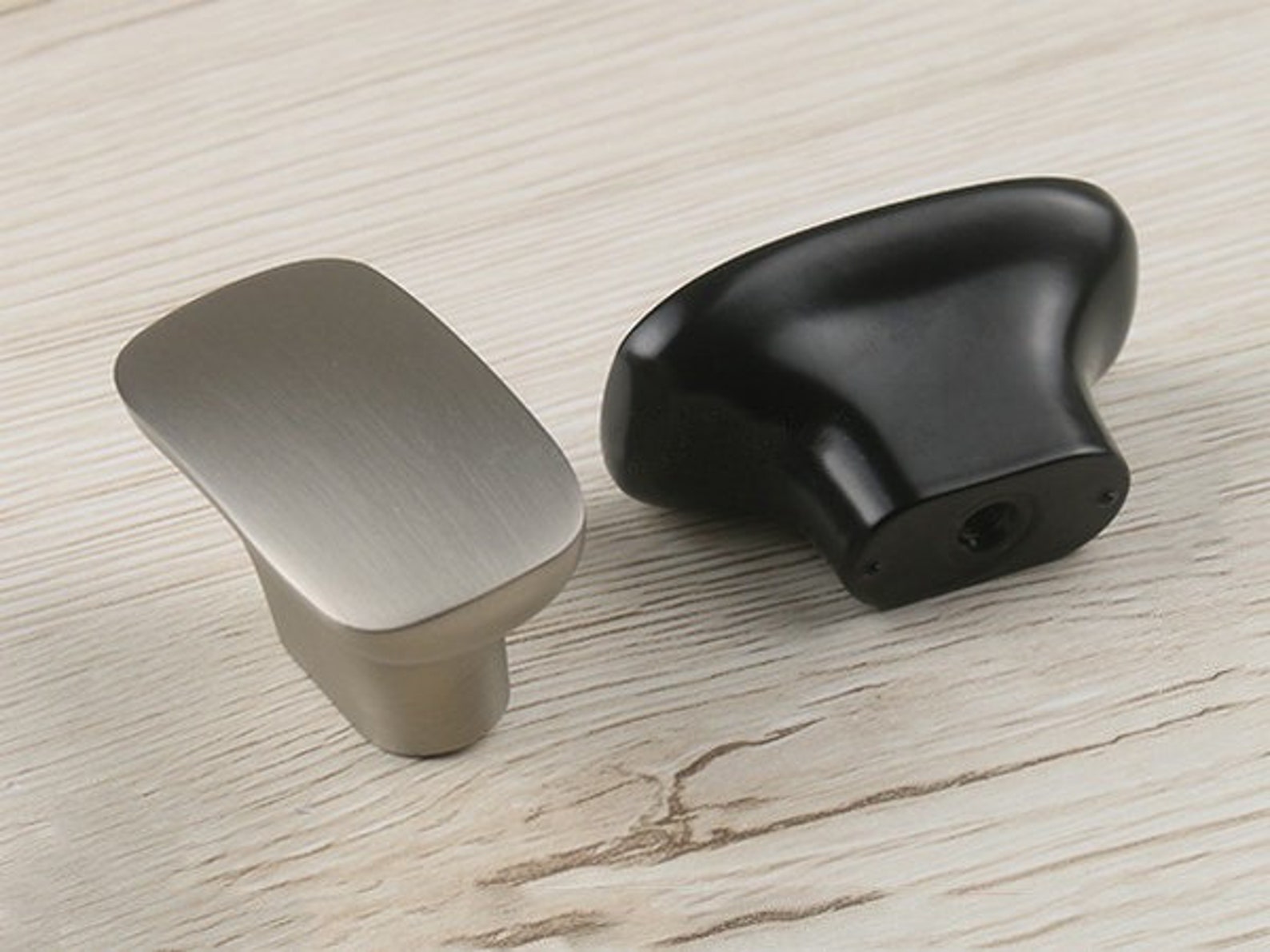 Knob Drawer Knobs Pulls Handles Dresser Knob Black Brushed | Etsy