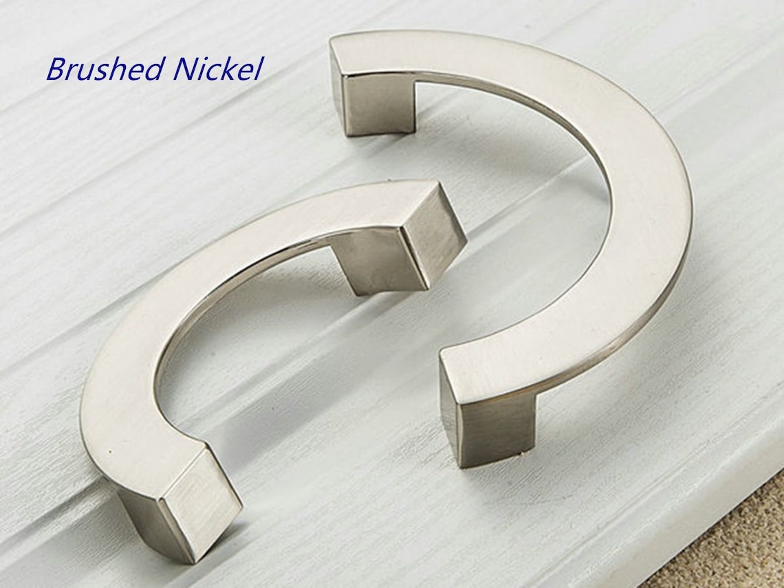 3.75 5 Half Circle Cabinet Pull Handles Dresser - Etsy