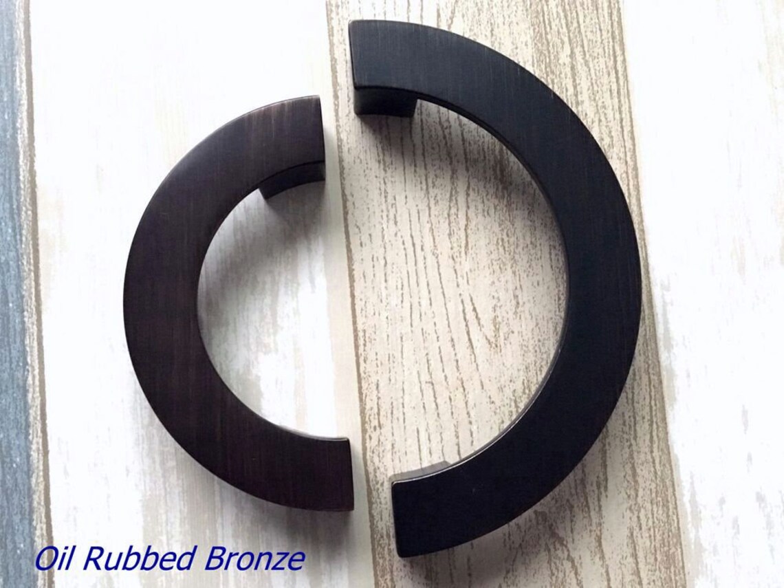 3.75 5 Half Circle Cabinet Pull Handles Dresser - Etsy