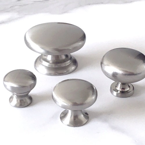 Silver Knob Drawer Knobs Dresser Knob Pulls Handles Kitchen - Etsy