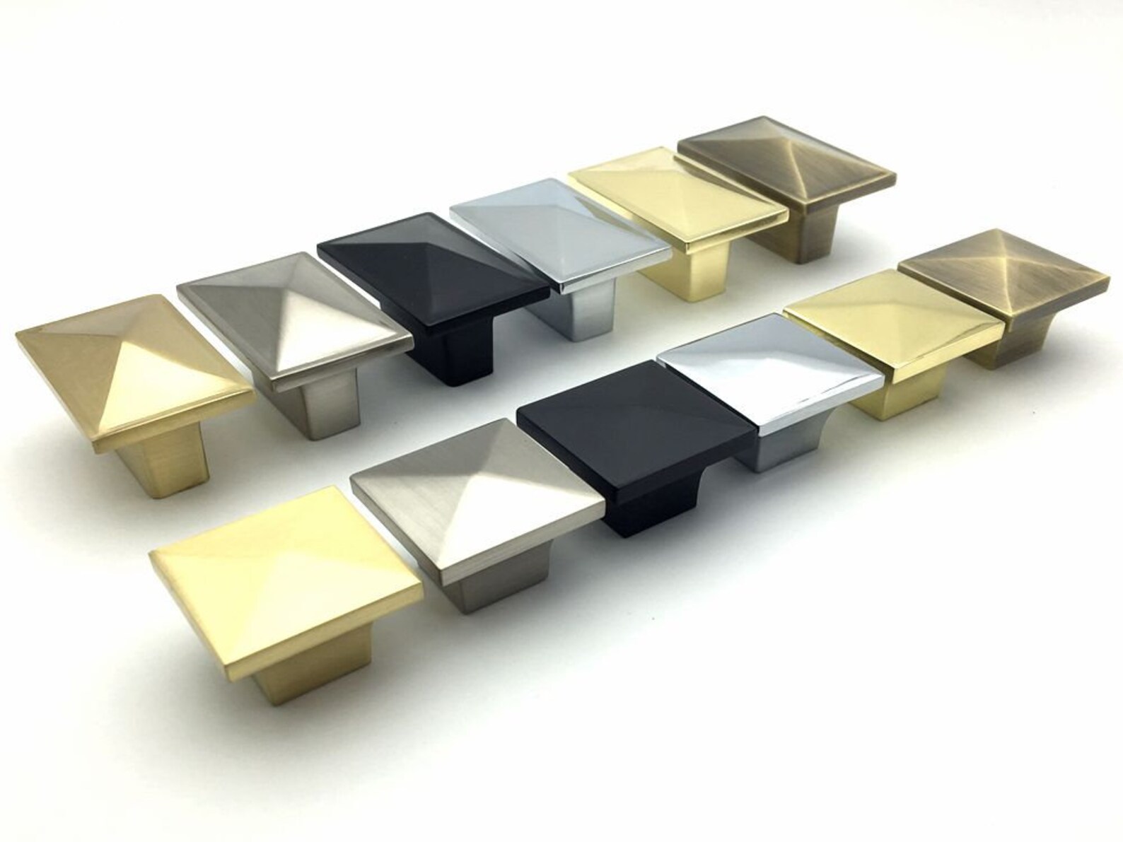 Square Cabinet Knobs Rectangular Pull Handle Kitchen Handles - Etsy