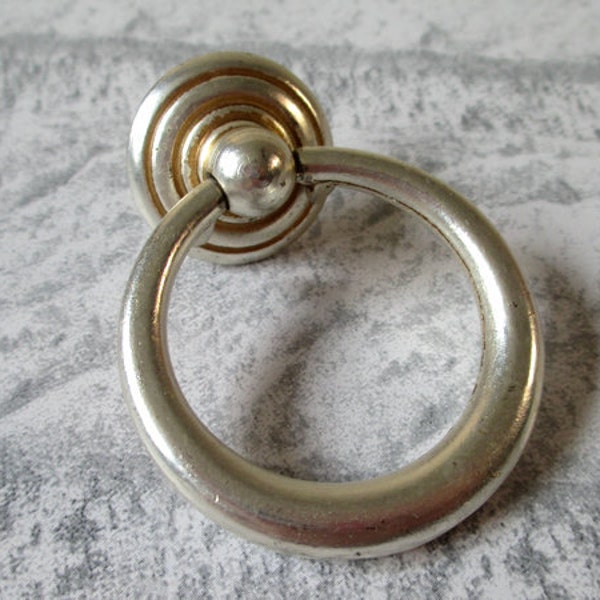 Nickel Drawer Knob Dresser Pull Drawer Pulls Handles Kitchen Cabinet Door Knobs Back Plate Drop ...