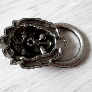 Antique Black Silver Lion Head Dresser Pull Pewter Lion Knob Pewter Drawer Pulls Handles Cabinet ...