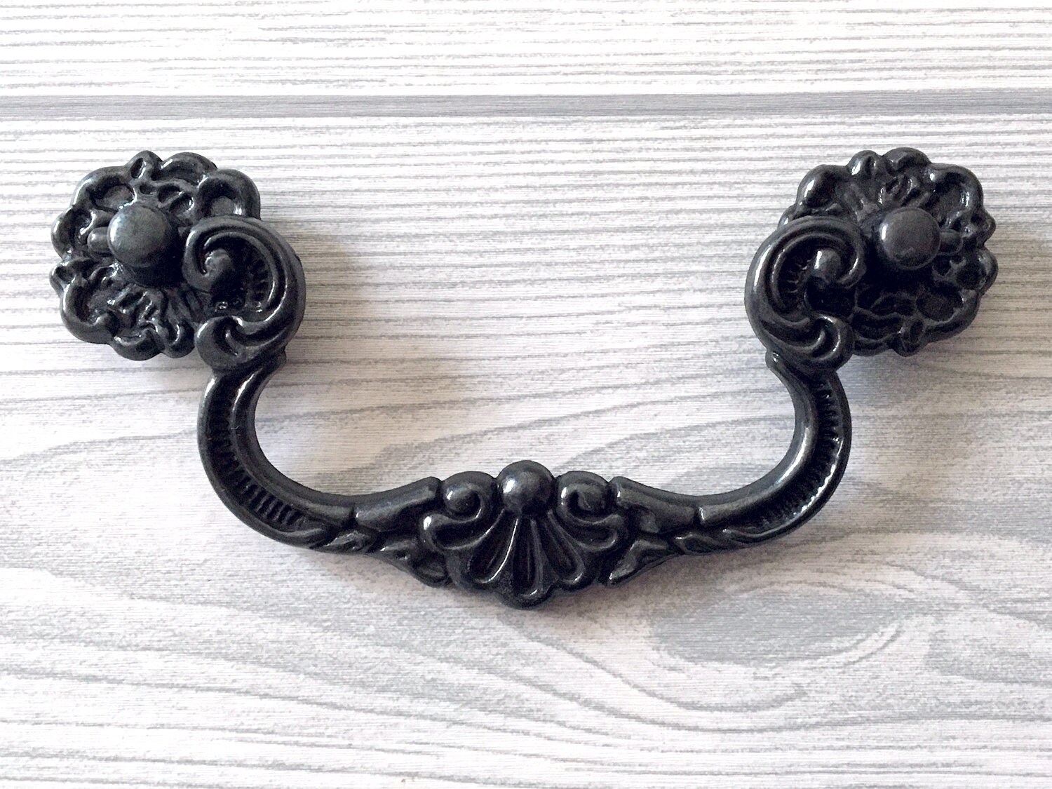 4 Vintage Style Drop Bail Drawer Pull Knob Dresser Pulls | Etsy