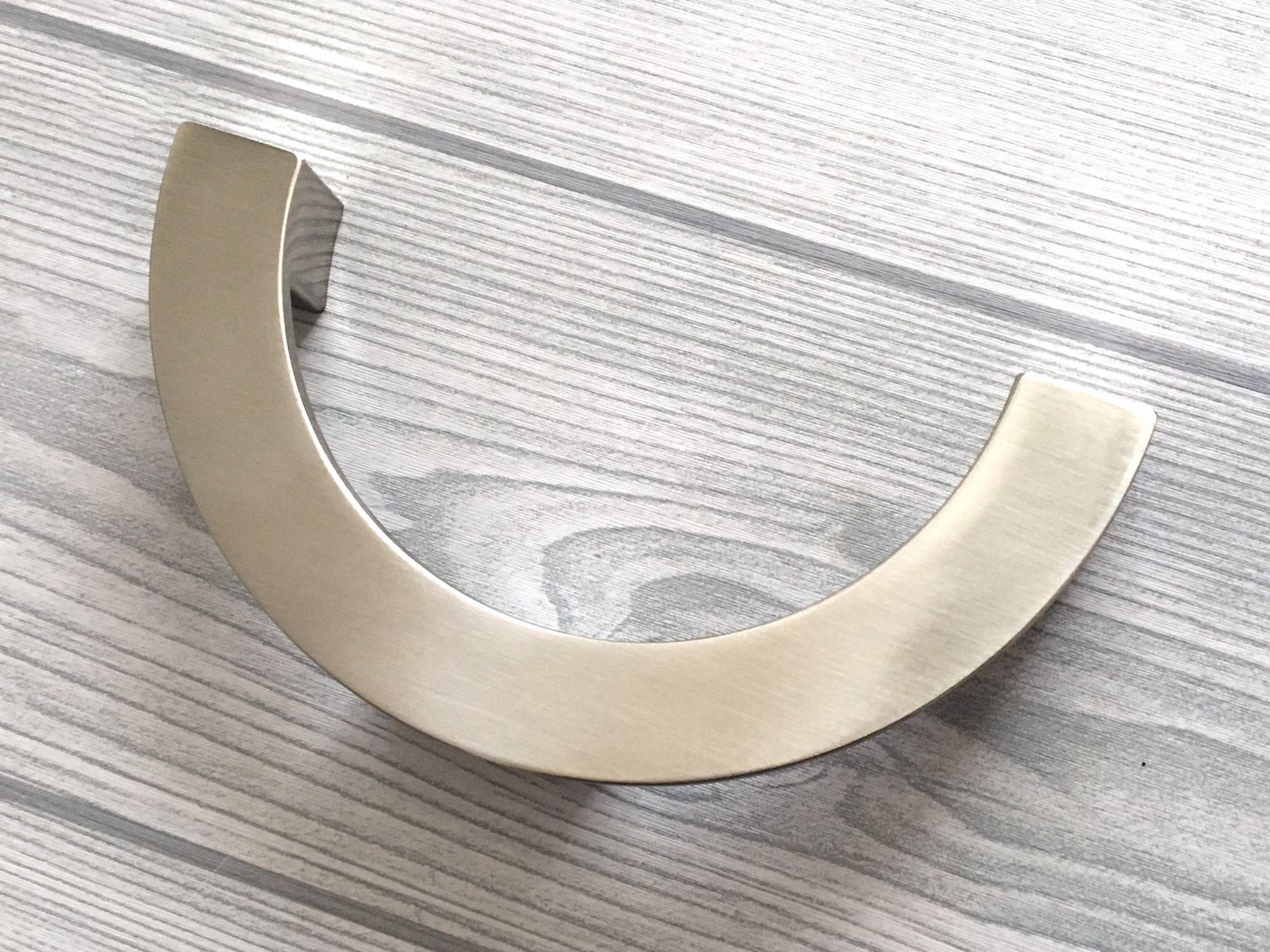 3.75 5 Half Circle Cabinet Pulls Brushed Nickel - Etsy UK