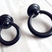 3.5 4.25 Black Drop Handles Bail Drawer Pull - Etsy