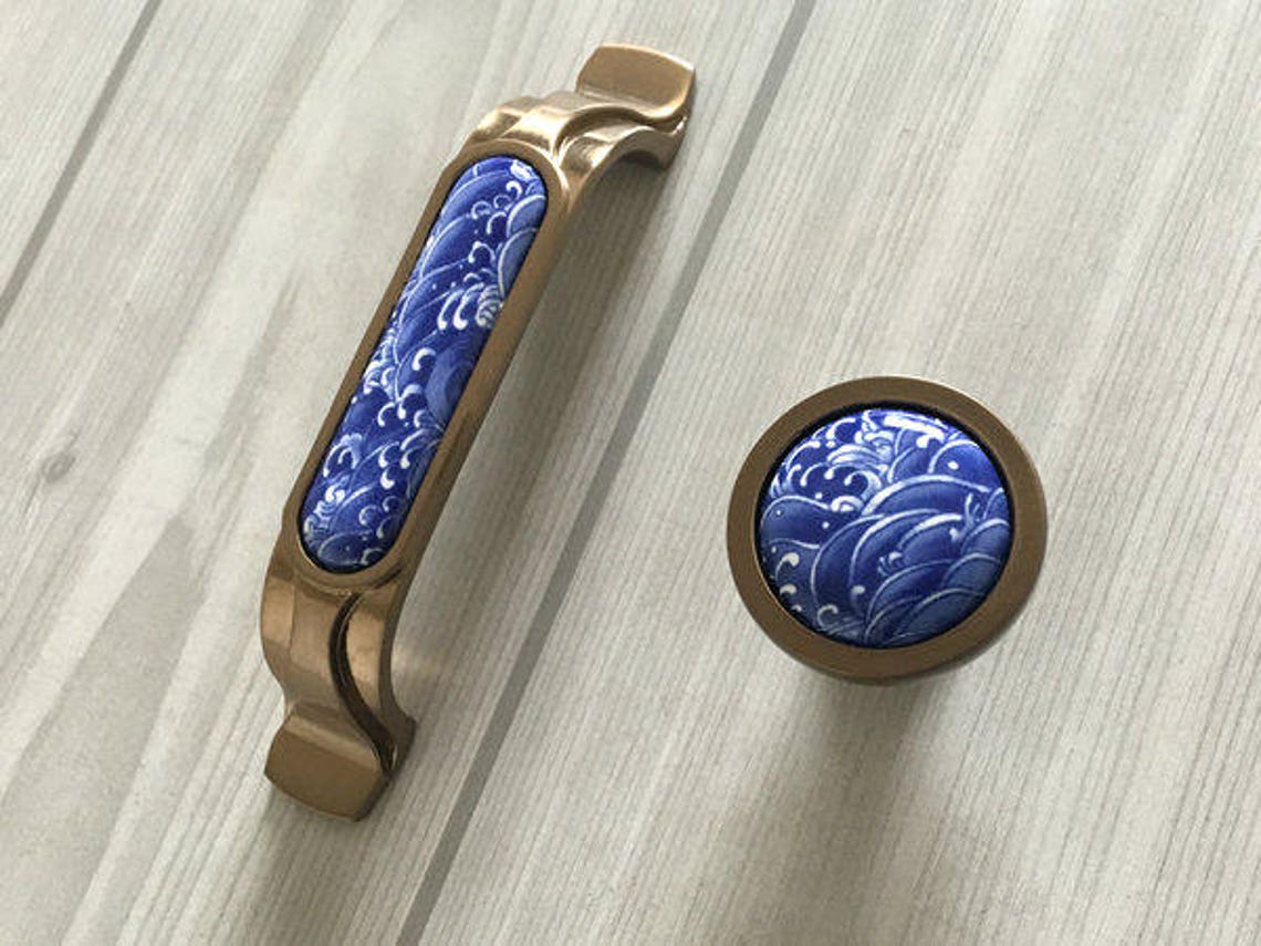 3.75 Dresser Drawer Pulls Handles Ceramic Kitchen | Etsy