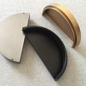 Recessed Cabinet Pull Semi Circle Drawer Handle Half Moon Wardrobe ...