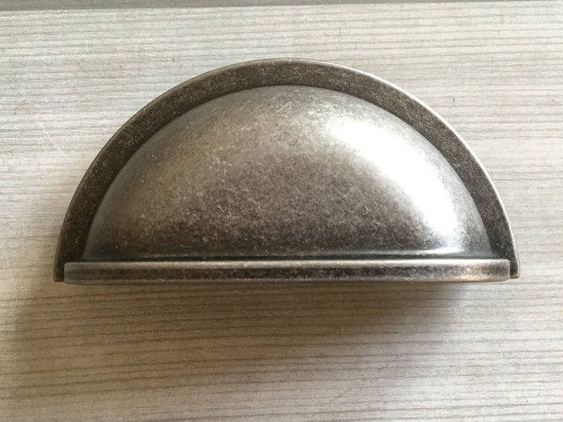 3 Drawer Pull Dresser Pulls Knobs Handles Shell Cup Bin | Etsy