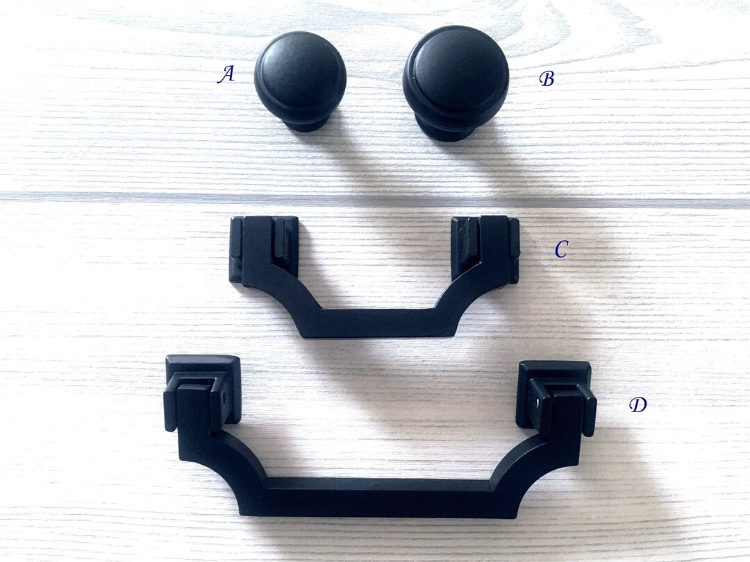 2.5" 3.75" Bail Drawer Pulls Cabinet Pull Drop Swing Pull Matte Black ...
