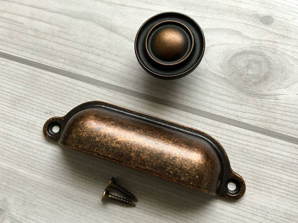 Vintage Style Shell Cup Pull Retro Bin Dresser Drawer Pulls | Etsy