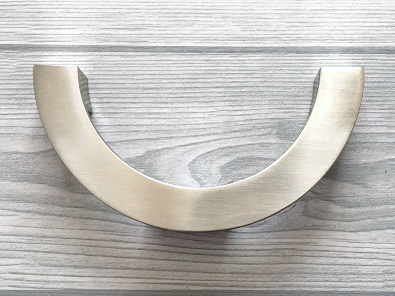 3.75 5 Half Circle Cabinet Pulls Brushed Nickel - Etsy UK
