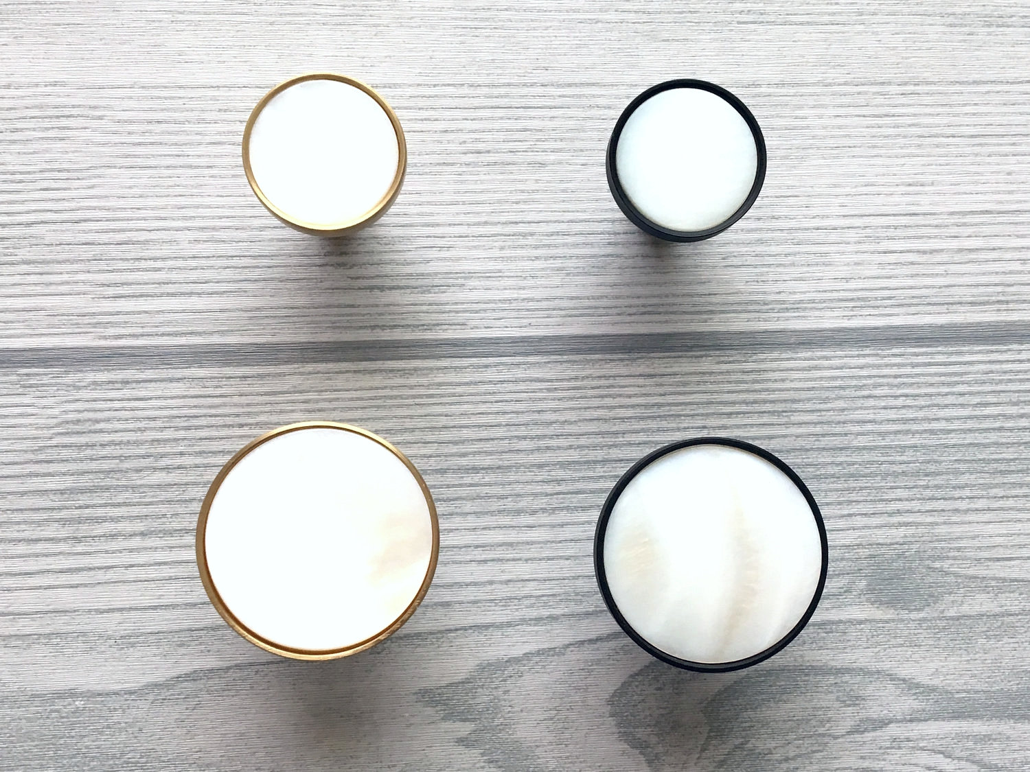 Brass Knob Shell Knobs Cabinet Pull White Gold Black Knobs | Etsy