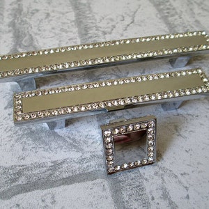 2.5 3.75 Glass Dresser Knob Pull Drawer Knobs Pulls Handles Knobs Crystal Kitchen Cabinet Handle ...