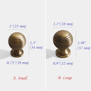 Victorian Beehive Cabinet Knobs Antique Bronze Solid Brass Ball Sphere Knob Dresser Drawer Pull ...