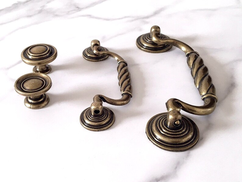 3.75 5 Drop Bail Swing Drawer Pulls Vintage Style - Etsy
