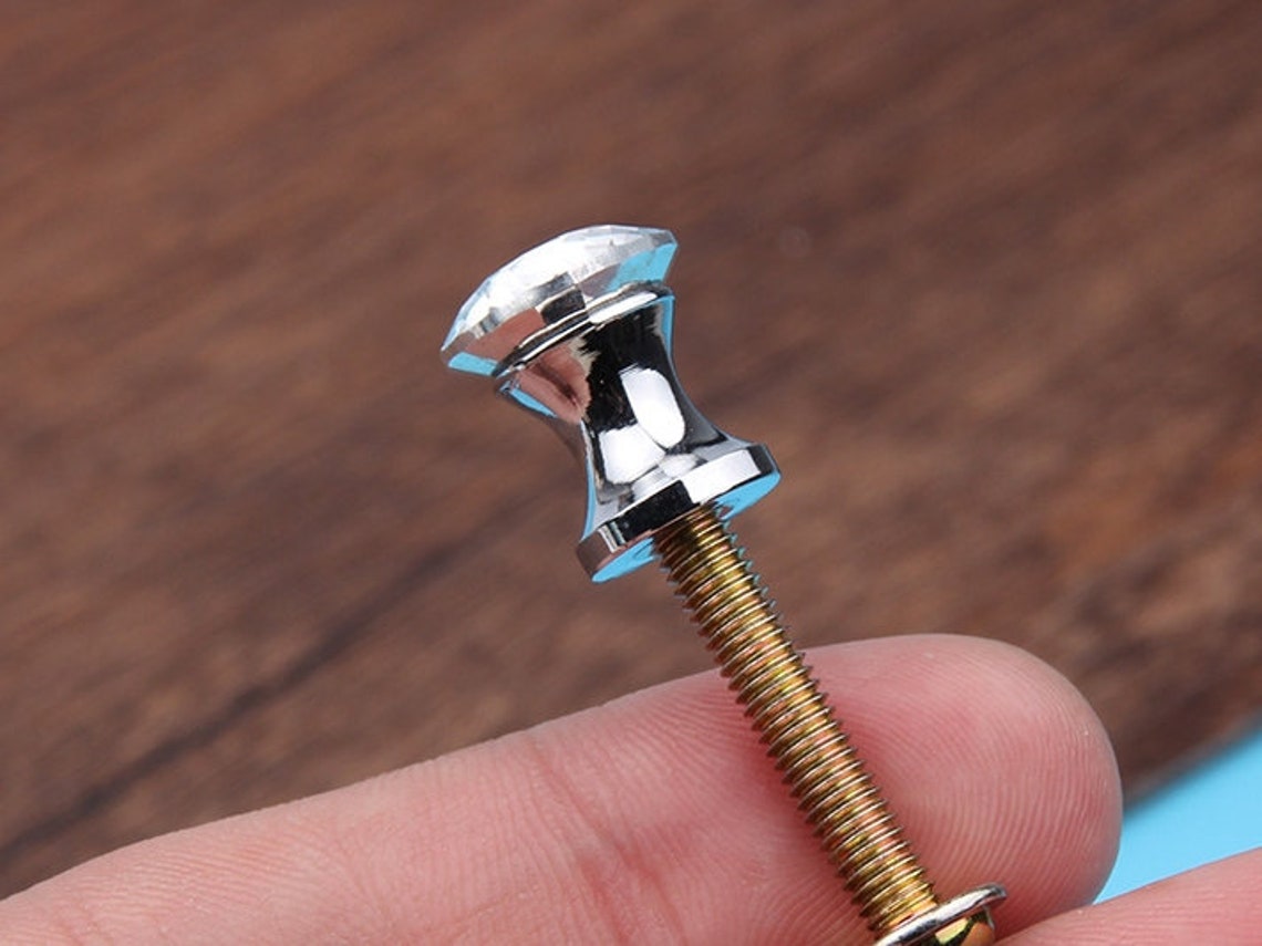 1/2 in Diameter Crystal Mini Knob Tiny Glass Knobs Jewelry Box - Etsy