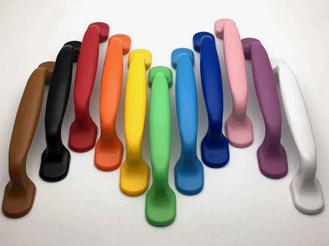 3.75 Colorful Drawer Pulls Kitchen Cabinet Door Handle | Etsy