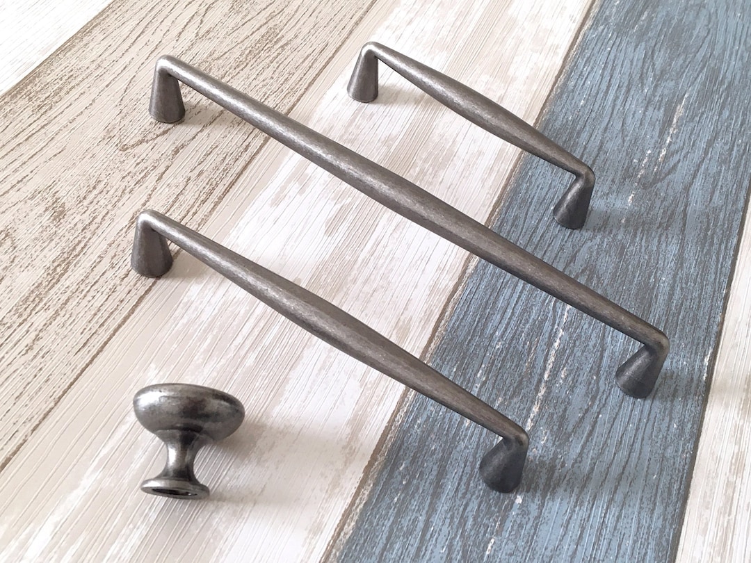 3.75" 5" 7.5“ Antique Pewter Cabinet Handle Pull Knob Dresser Knobs Retro Drawer Pulls Kitchen ...