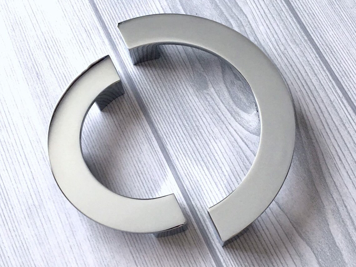 3.75 5 Half Circle Cabinet Pulls Wardrobe Door | Etsy