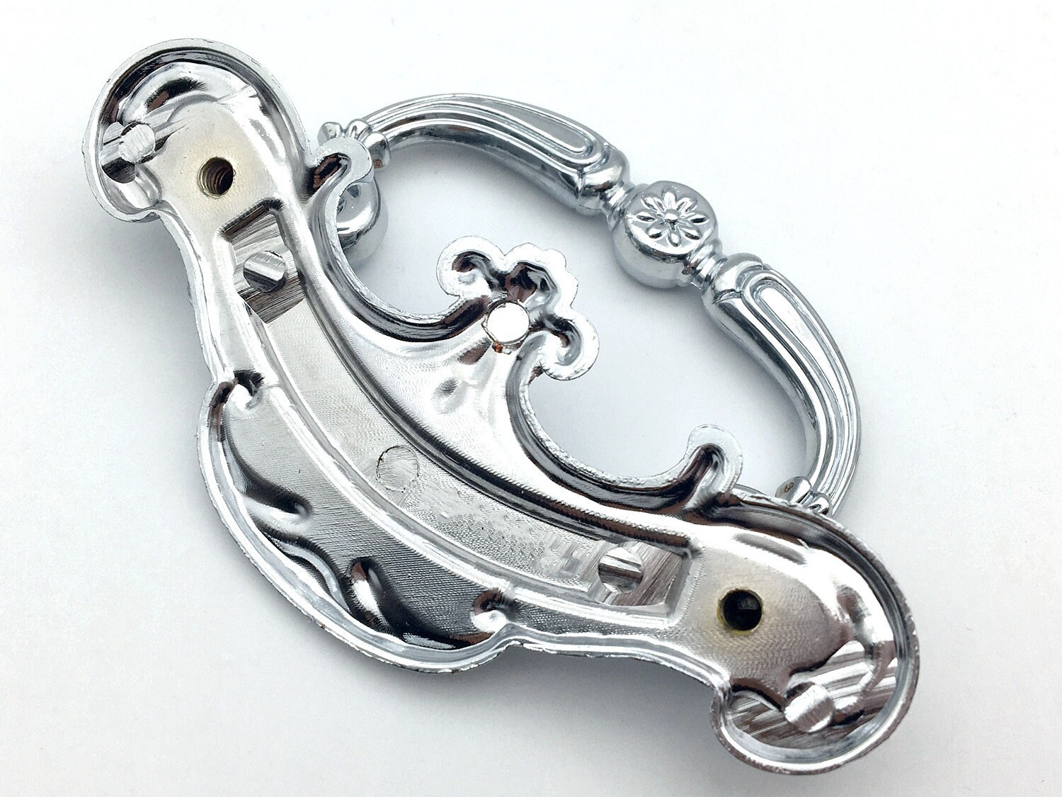 2.5 C-C Bail Drawer Pull Polished Silver Chrome Drop - Etsy