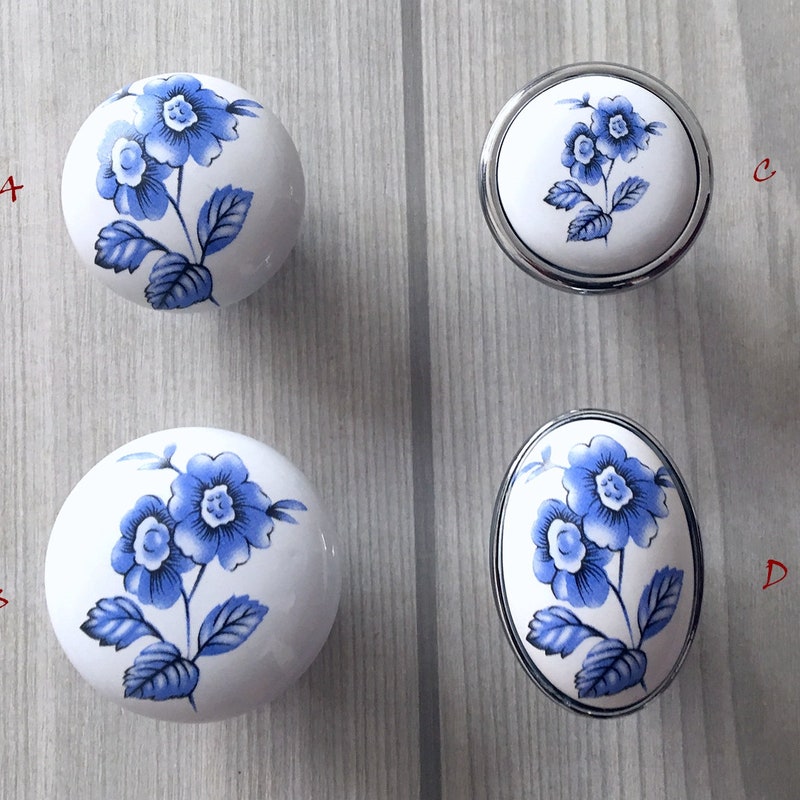 Blue Cabinet Knobs - Etsy