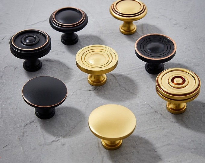 Brass Knob Polished Brass Drawer Knobs Pull Brass Cabinet Knob Sphere ...