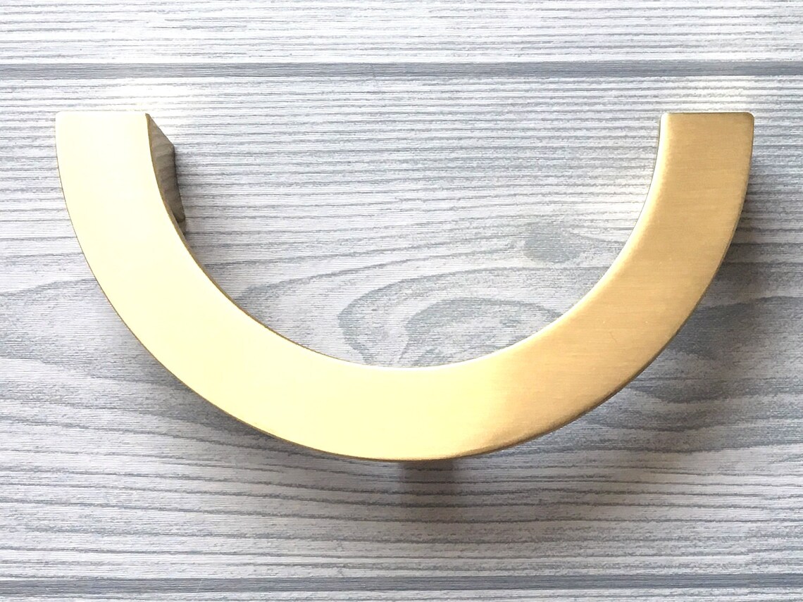 3.75 5 Half Circle Cabinet Pull Handles Dresser - Etsy
