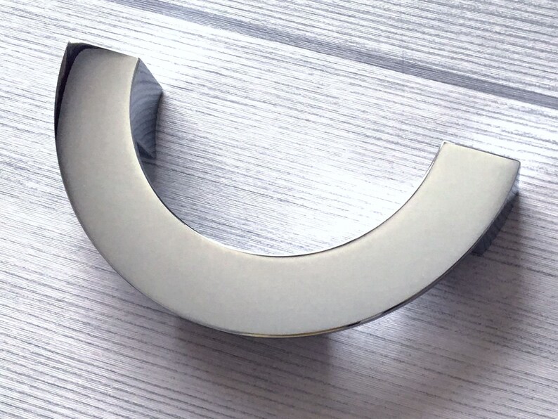 3.75 5 Half Circle Cabinet Pulls Wardrobe Door - Etsy