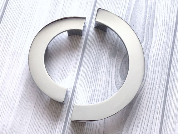 3.75 5 Half Circle Cabinet Pulls Wardrobe Door | Etsy