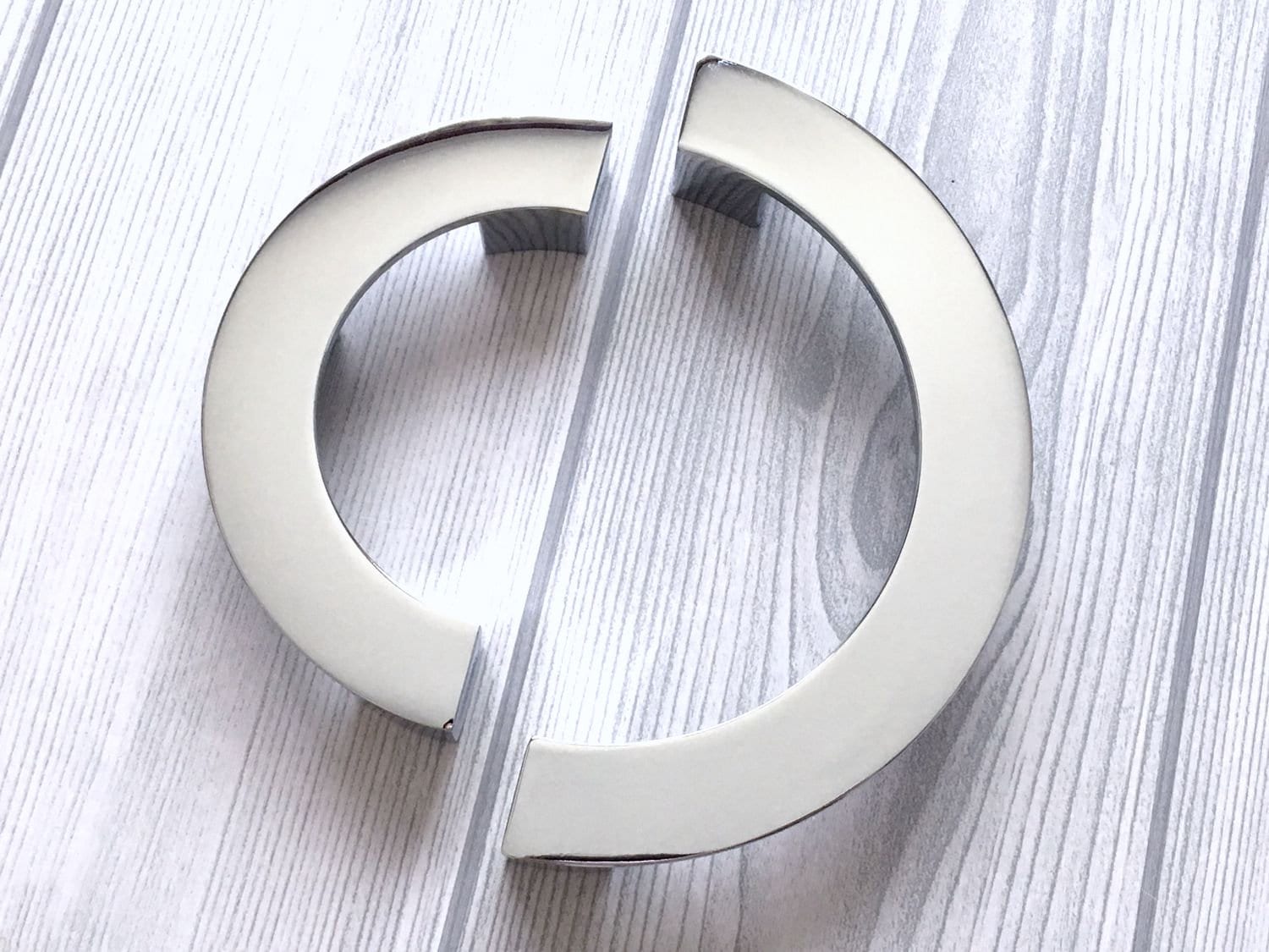 3.75 5 Half Circle Cabinet Pulls Wardrobe Door | Etsy