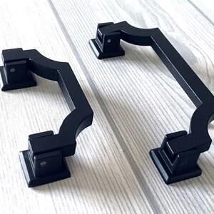 2.5" 3.75" Bail Drawer Pulls Cabinet Pull Drop Swing Pull Matte Black ...