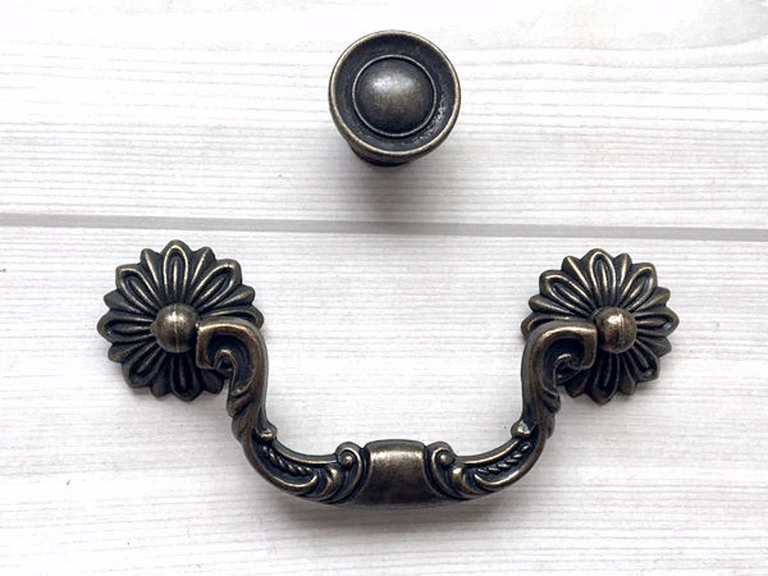 3.75" Drop Bail Drawer Pulls Handles Knobs Dresser Pull Handle Rustic ...