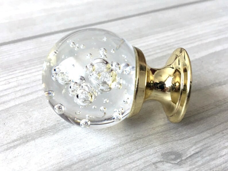 Bubble Glass Knobs Dresser Knobs Drawer Knobs Pulls Handles - Etsy