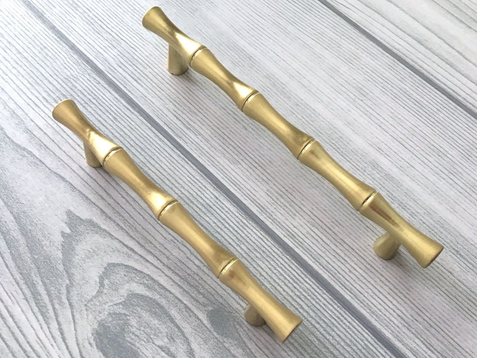 3 3.75 5 Brushed Gold Cabinet Handles Pulls | Etsy