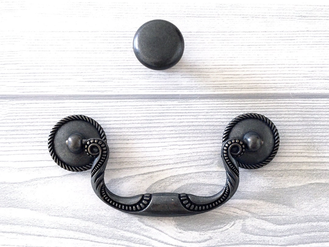 3.75" Drop Handle Bail Drawer Pulls Dresser Pull Handles Rustic Cabinet ...