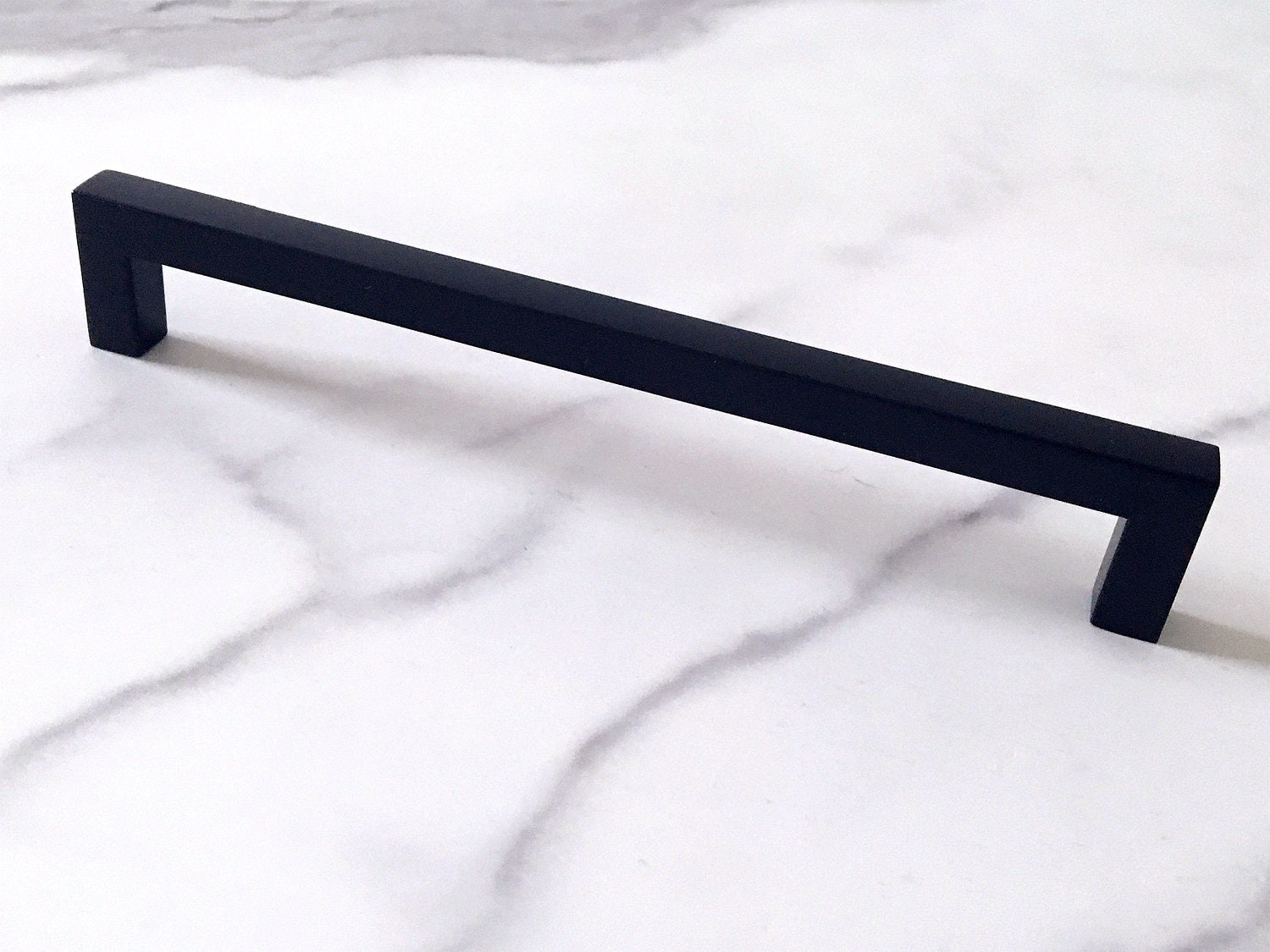 Black Cabinet Handle Pull Matte Black Knob Dresser Handles - Etsy