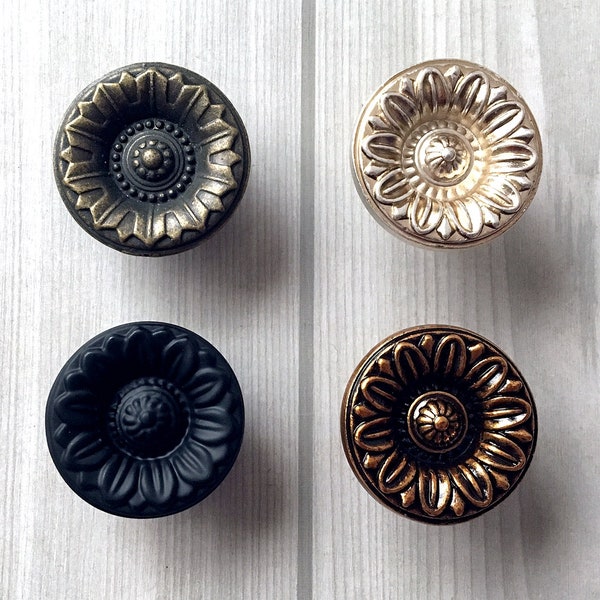 Flower Drawer Knob - Etsy