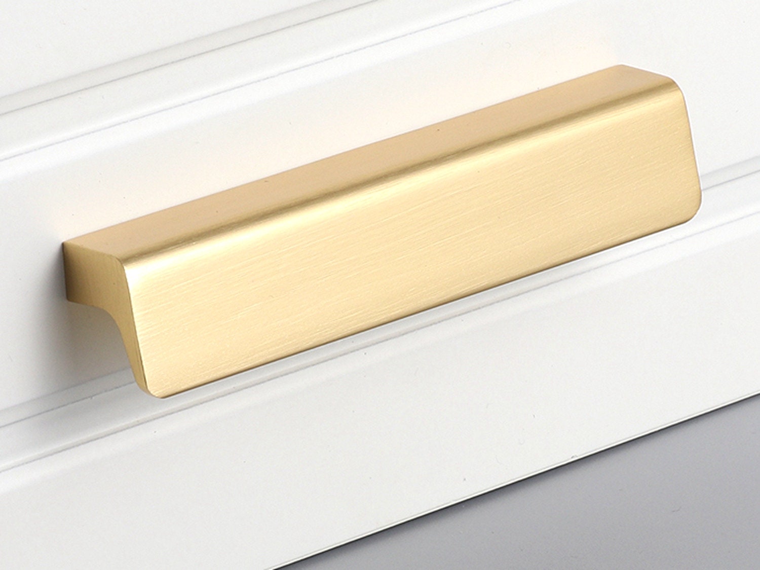 Brushed Gold Brass Drawer Pull Handle Dresser Handles Knob | Etsy UK