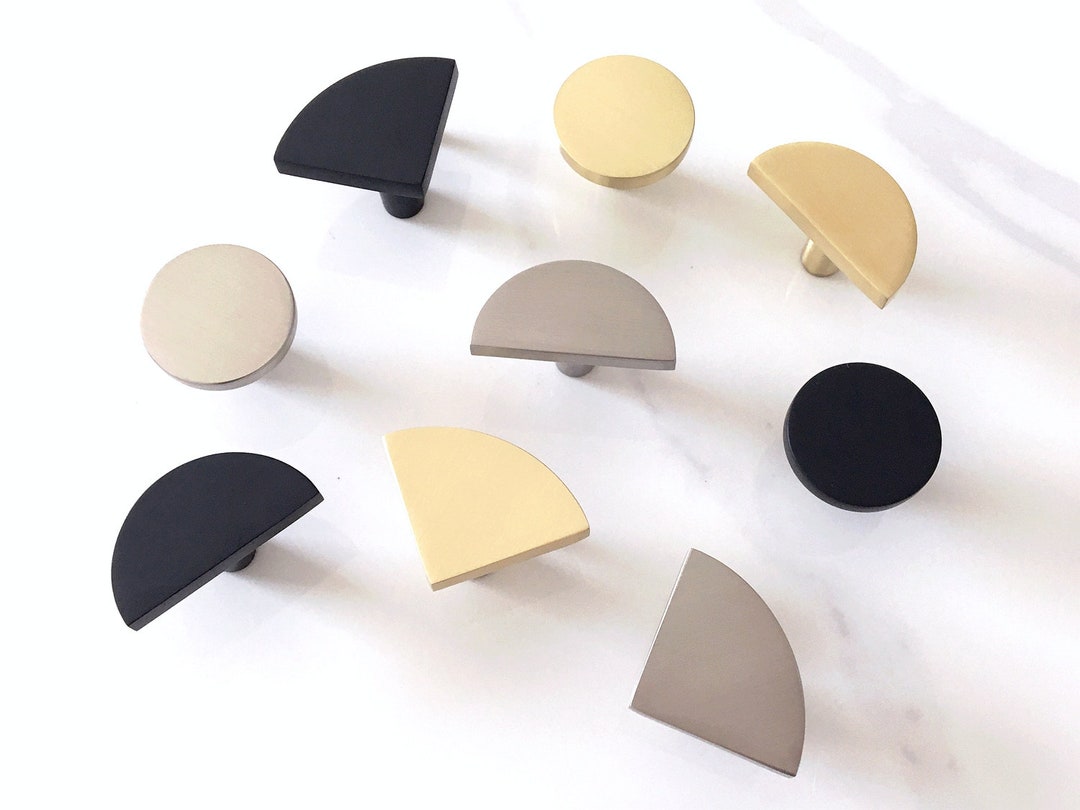 Half Moon Knob Drawer Knob Cabinet Knobs Half Quarter Sector Semi ...