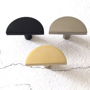 Half Moon Knob Drawer Knob Cabinet Knobs Half Quarter Sector Semi ...