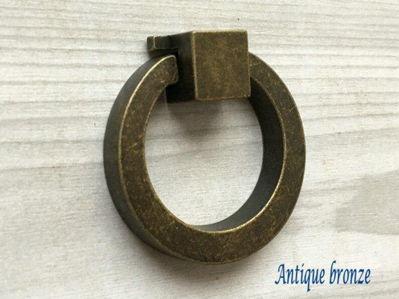 Drop Ring Cabinet Door Pull Dresser Knobs Drawer Knob Pulls - Etsy