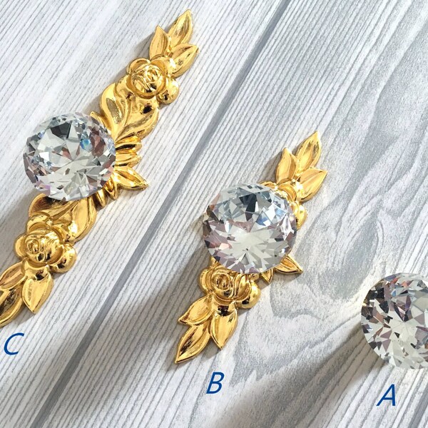 Crystal Handles - Etsy