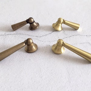 Brass Drop Drawer Pull Dresser Knob Pulls Handles Antique Bronze ...