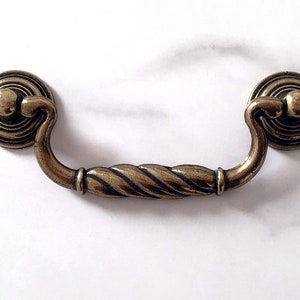 3.75" 5" Drop Bail Swing Drawer Pulls Vintage Style Dresser Knob Pull ...
